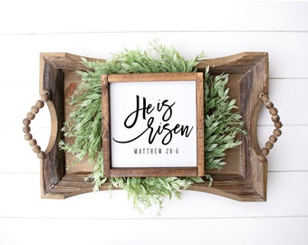 He is Risen Sign | Etsy