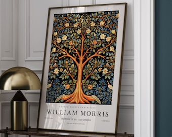 William Morris Tree of Life Print, William Morris Poster, William Morris Exhibition Print ...