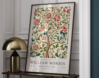 William Morris Tree of Life Print, William Morris Exhibition Poster, William Morris Poster ...