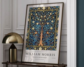 William Morris Tree of Life Print, William Morris Poster, William Morris Exhibition Print ...