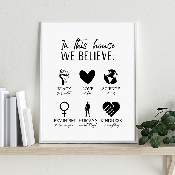 In This House We Believe - Etsy