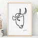 Pablo Picasso Buffalo Print Buffalo Wall Art Minimalist | Etsy