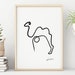 Pablo Picasso Camel Print Camel Wall Art Minimalist | Etsy