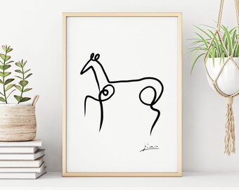 Pablo Picasso Camel Print Camel Wall Art Minimalist | Etsy