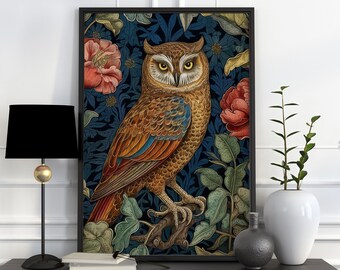 Moon and Stars William Morris Print, William Morris Poster, William ...