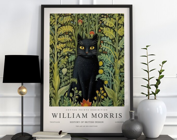 William Morris Print, William Morris Exhibition Print, William Morris ...