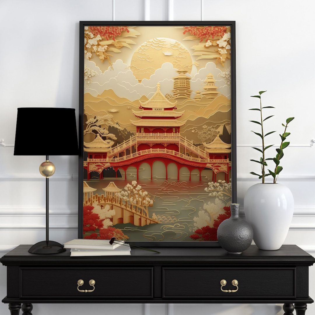 Asian Art, Chinese Print, Oriental Art, Chinese Art, South Asian Art ...