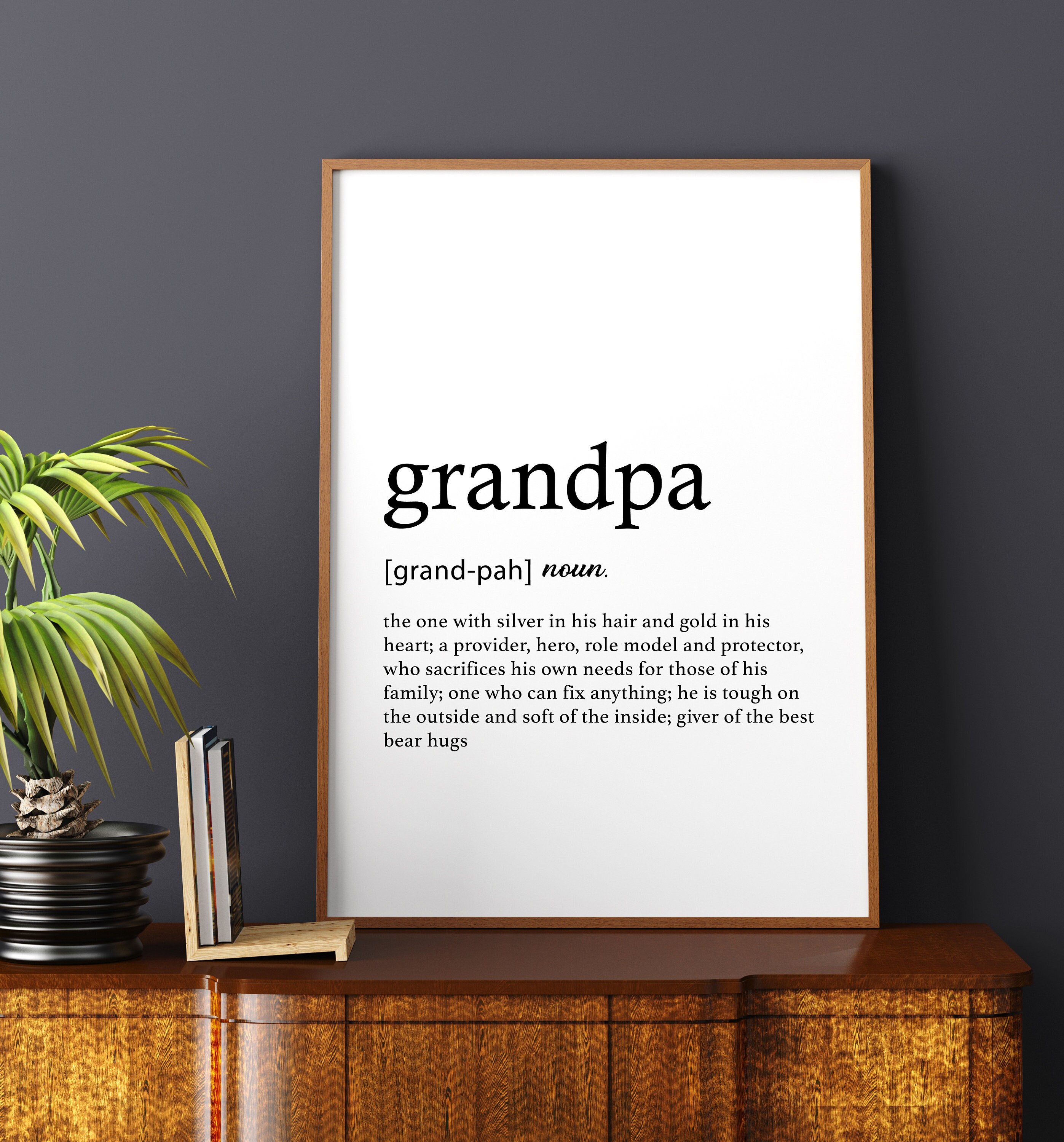 Grandpa Definition Print Grandpa Gift Gifts for Grandpa | Etsy
