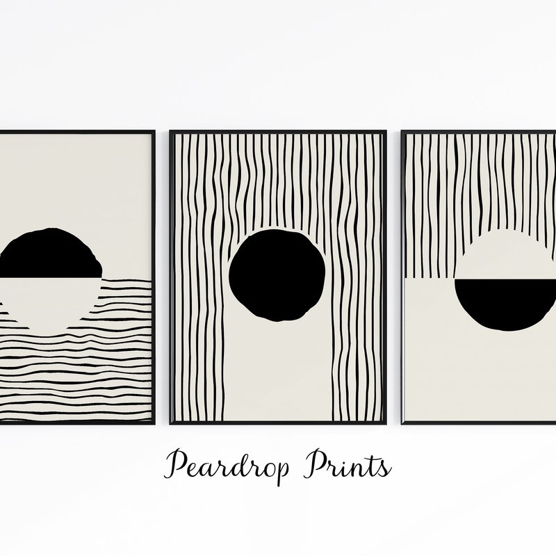 Monochrome Wall Art - Etsy UK