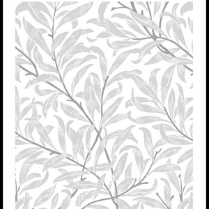 William Morris Print Black and White William Morris Poster William ...
