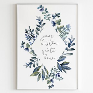 Custom Text Poster Print 16 Fonts Your Text Here Personalised Poster ...