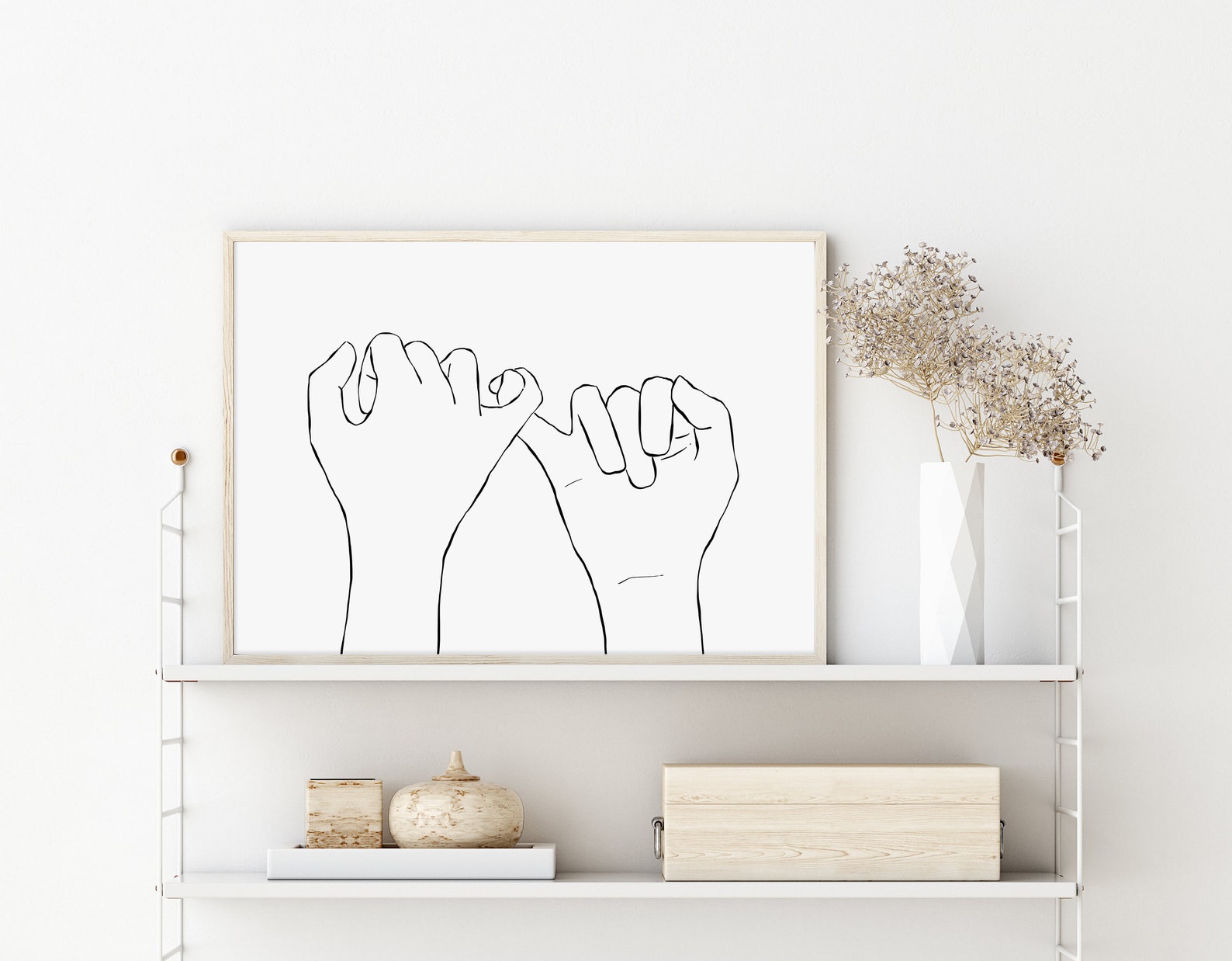 Pinky Promise Print Pinky Swear Line Art Hands Line Art - Etsy