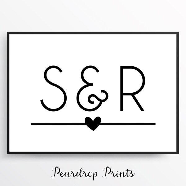 Couples Initials - Etsy UK