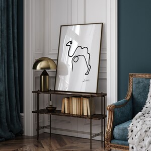Pablo Picasso Camel Print Camel Wall Art Minimalist Picasso Print Giclee Poster Wall Art ...