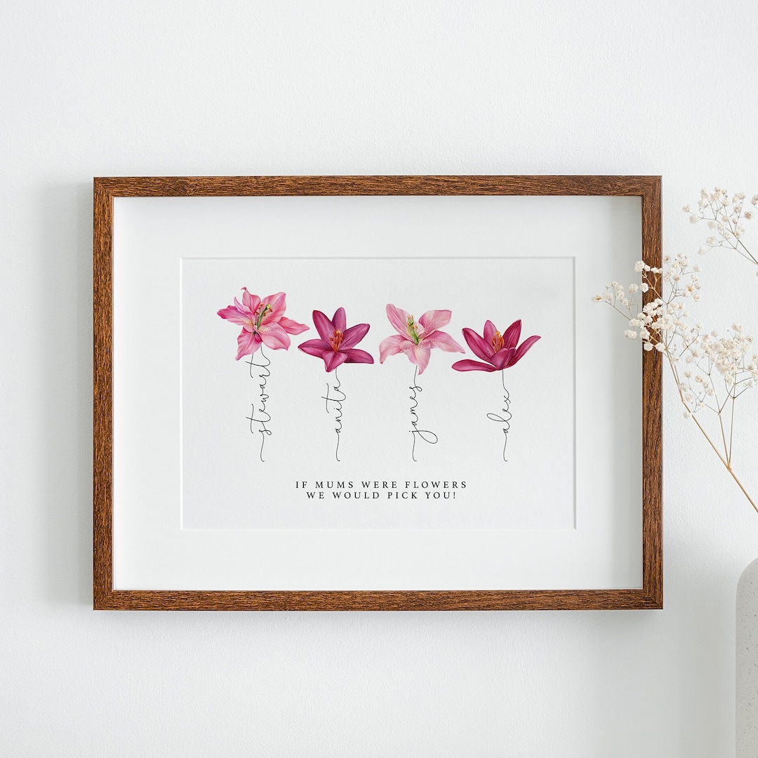 Personalised Mum Print Mothers Day Print Personalised Mother's Day Gift ...