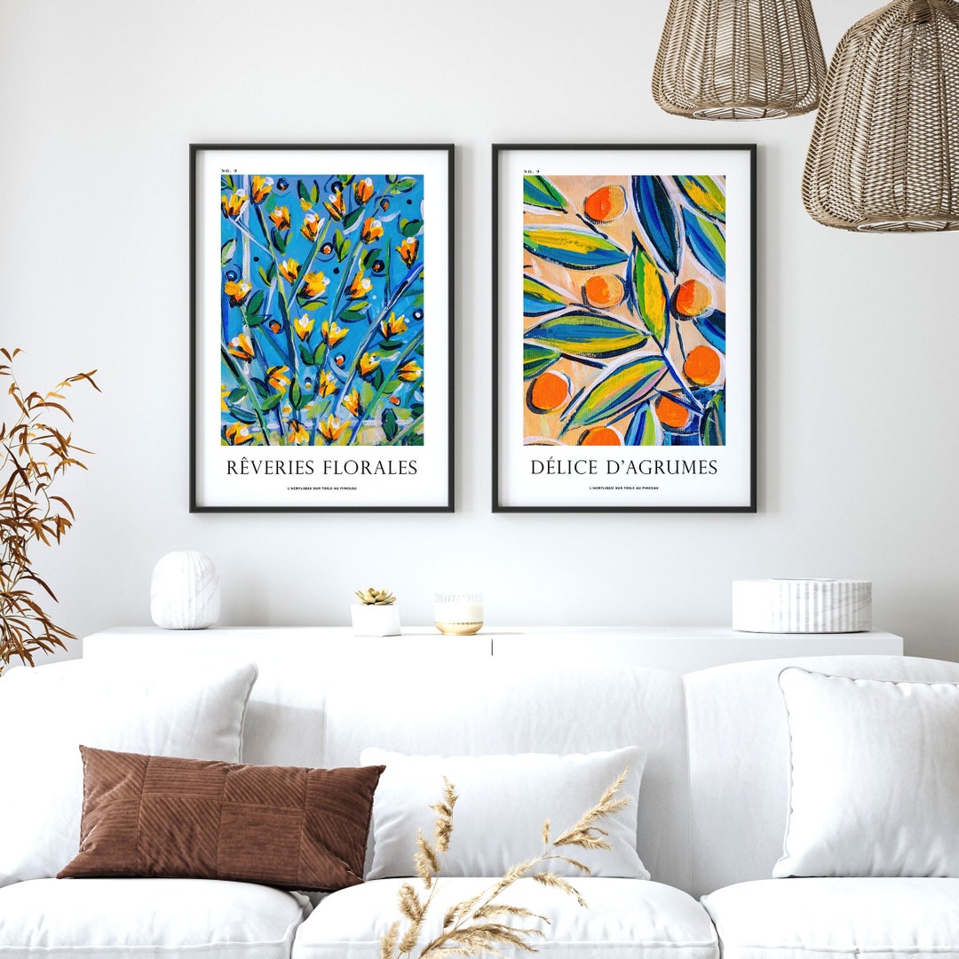 Le Jardin Poster Botanical Print Fruit Print French Poster Kitchen Wall ...