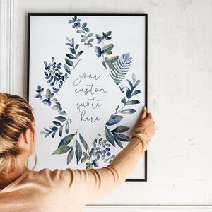 Custom Text Poster Print 16 Fonts Your Text Here Personalised Poster ...