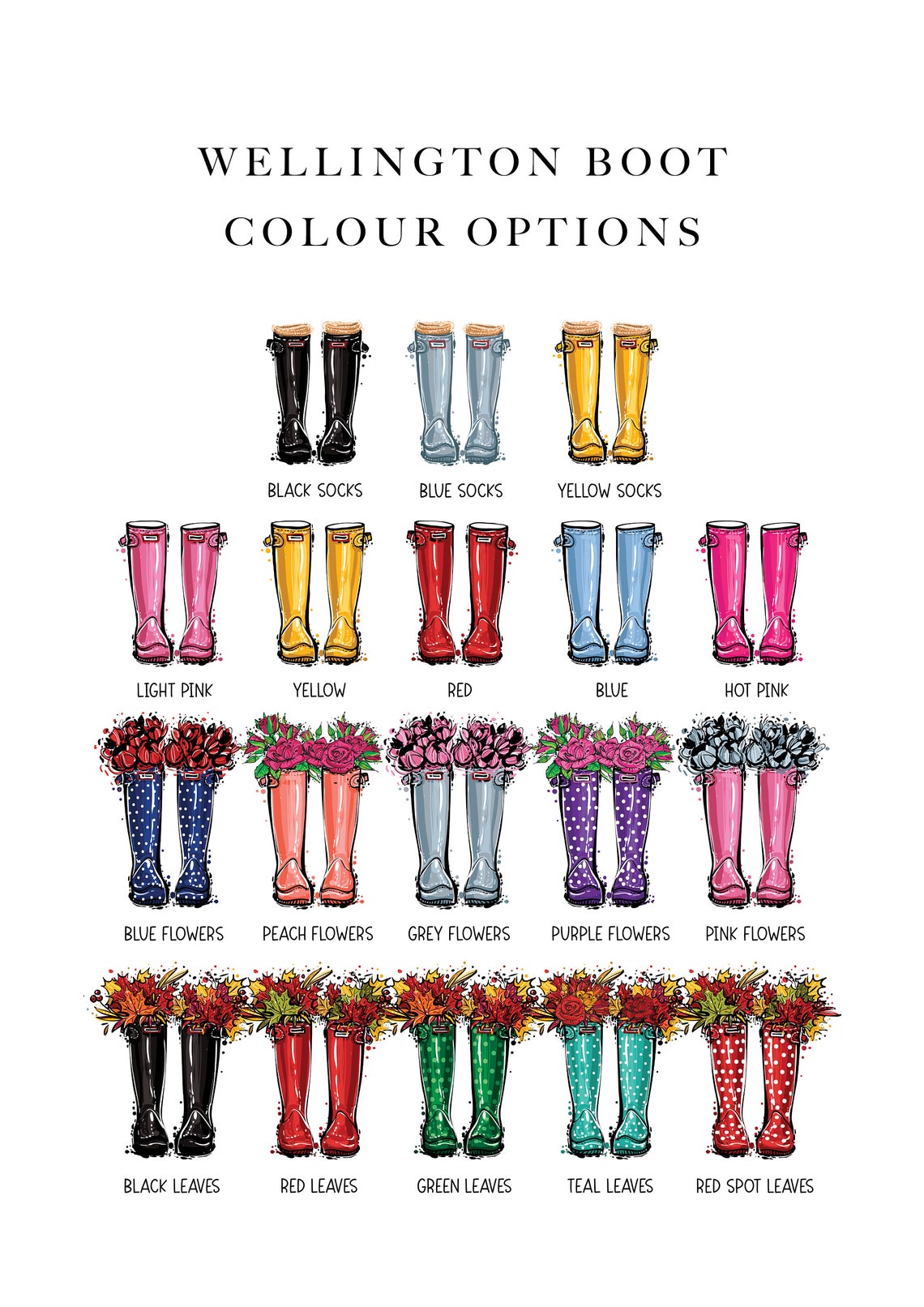 Family Welly Print Family Gift Family Sign Family - Etsy