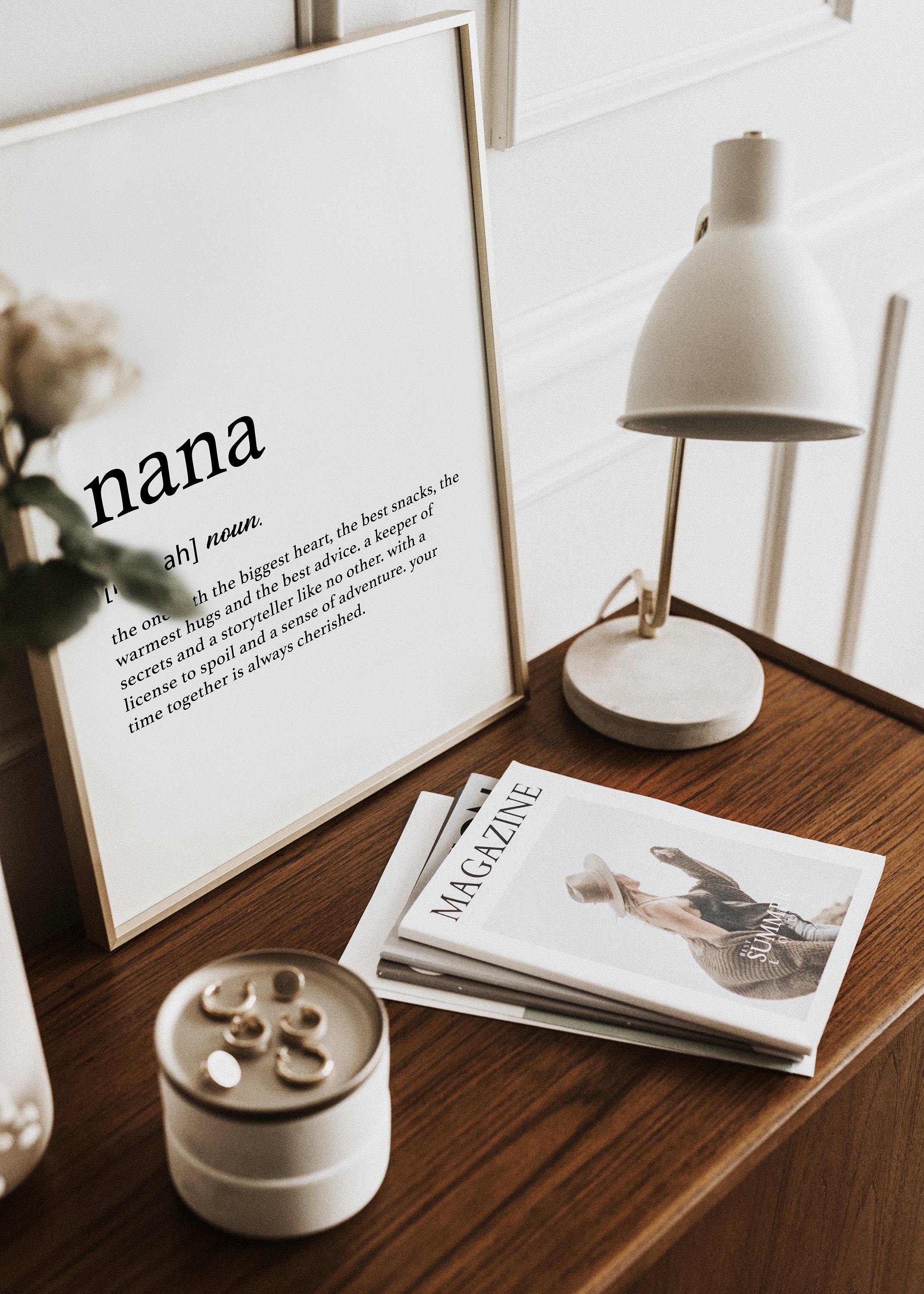 Nana Definition Print NAna Gift Gifts for Nana Nan | Etsy