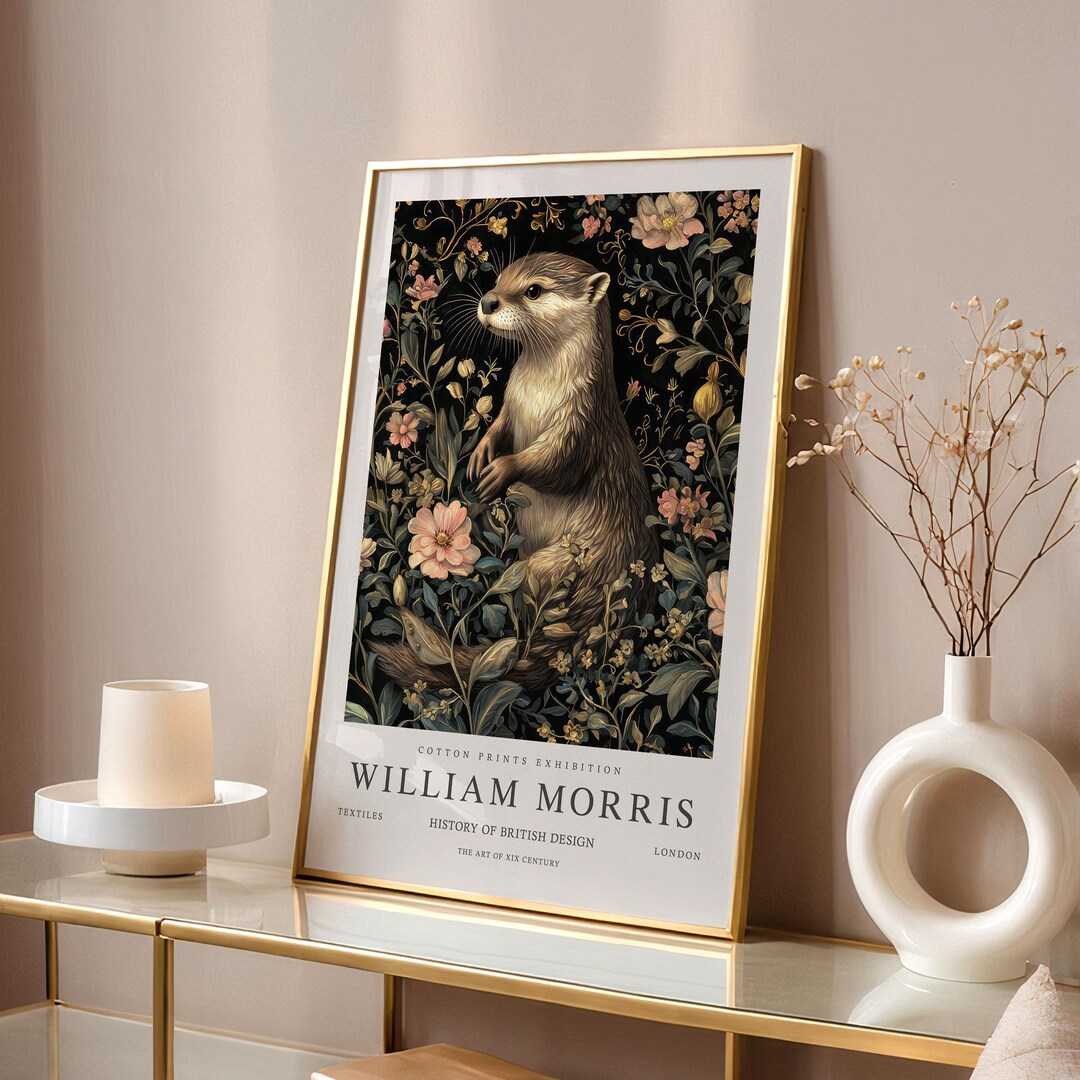 William Morris Print, William Morris, Exhibition Poster, William Morris ...