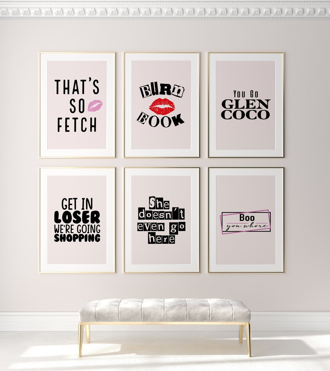 Mean Girls Decor Mean Girls Print Mean Girls Party Decorations Mean ...