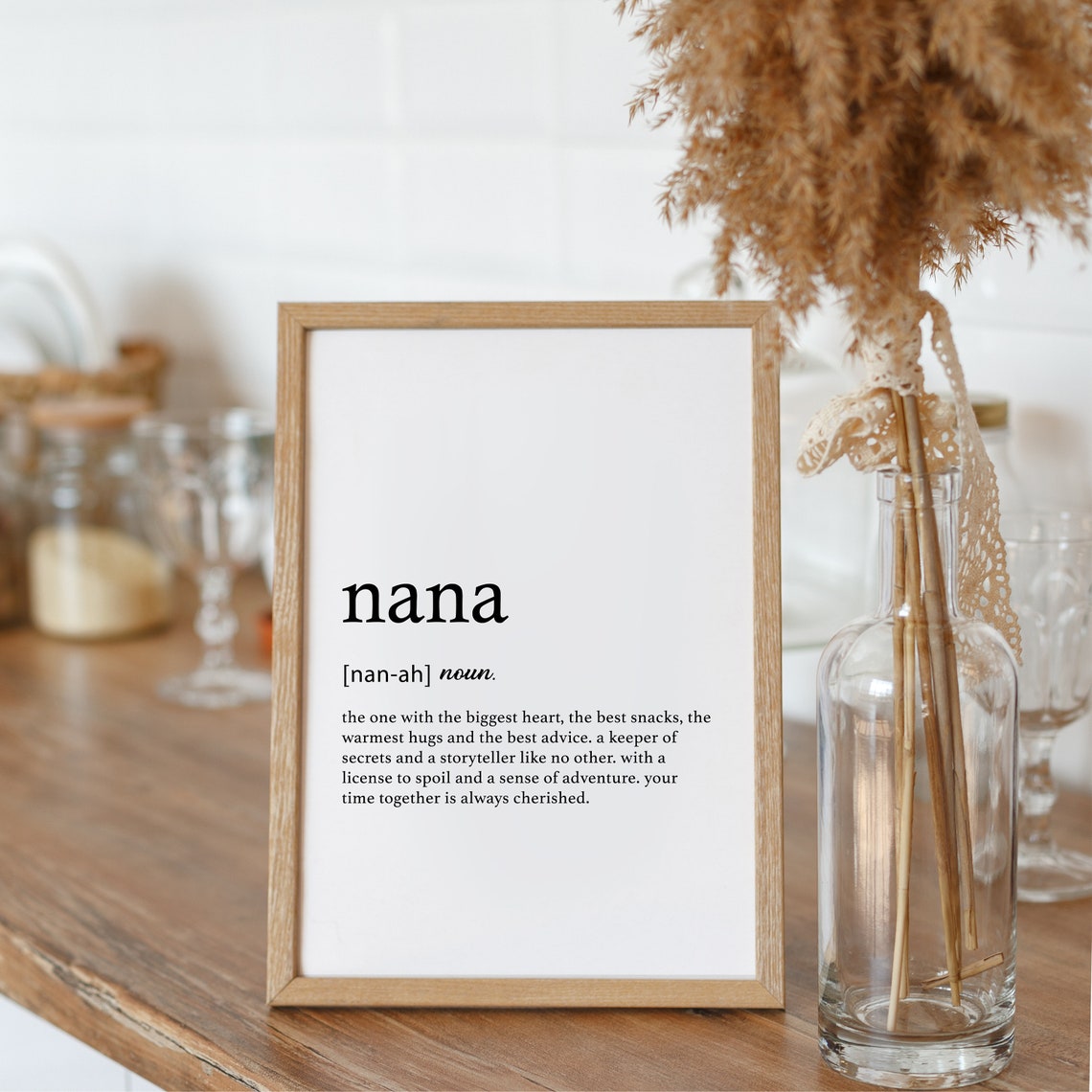 Nana Definition Print Nana Gift Gifts for Nana Nan | Etsy