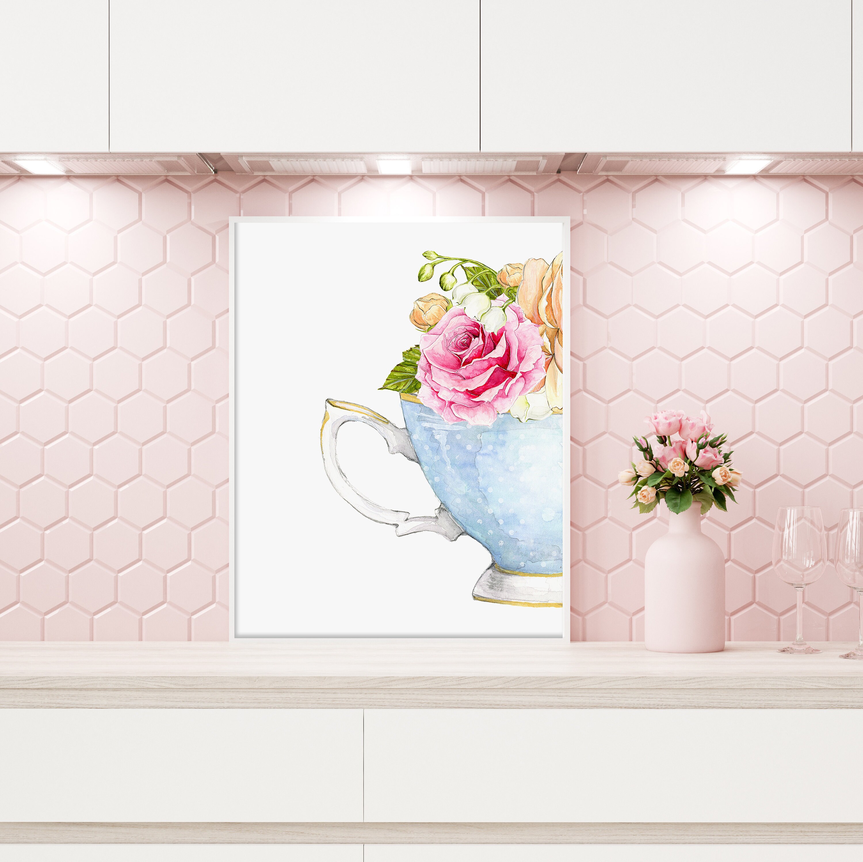 Tea Wall Art Kitchen Print Tea Print Tea Sign Tea | Etsy