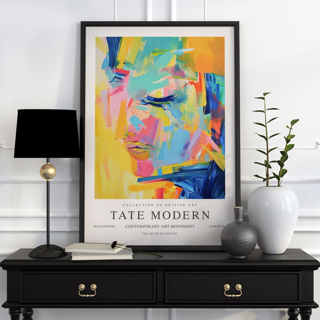 Tate Modern, Exhibition Poster, London Poster, Modern Abstract Art ...
