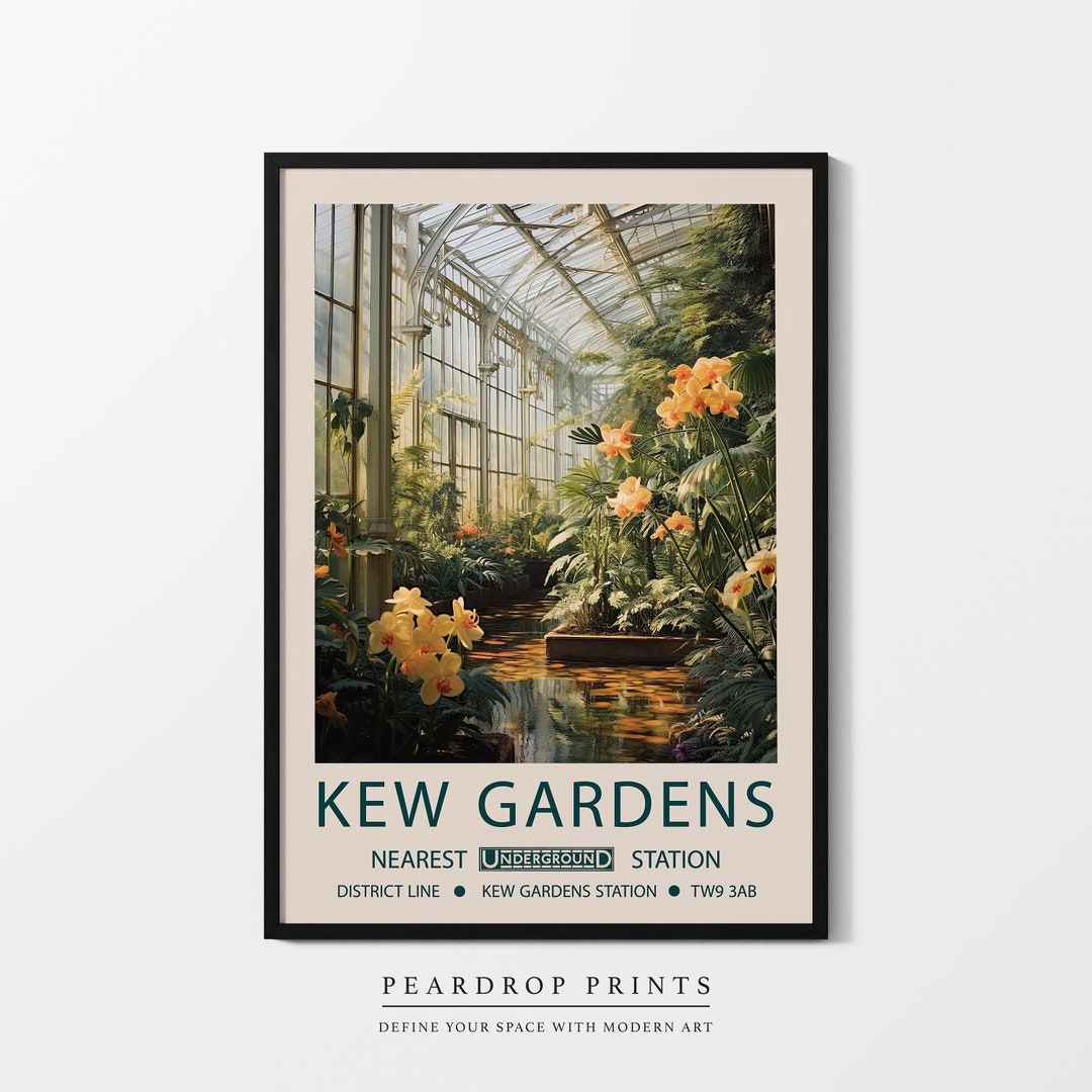 Framed William Morris Print, Kew Gardens Print, London Print, William ...