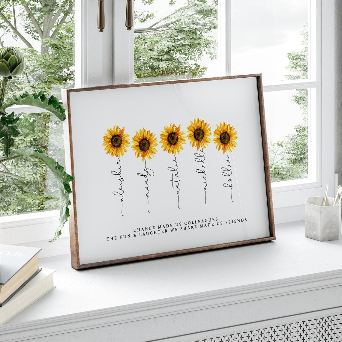 Personalised Work Colleague Gift Leaving Gift Work Colleague - Etsy