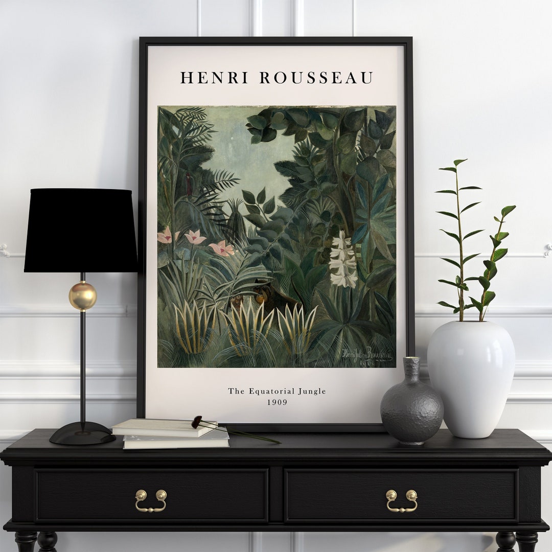 Framed Henri Rousseau Print Rousseau Poster Rousseau Wall Art Rousseau ...