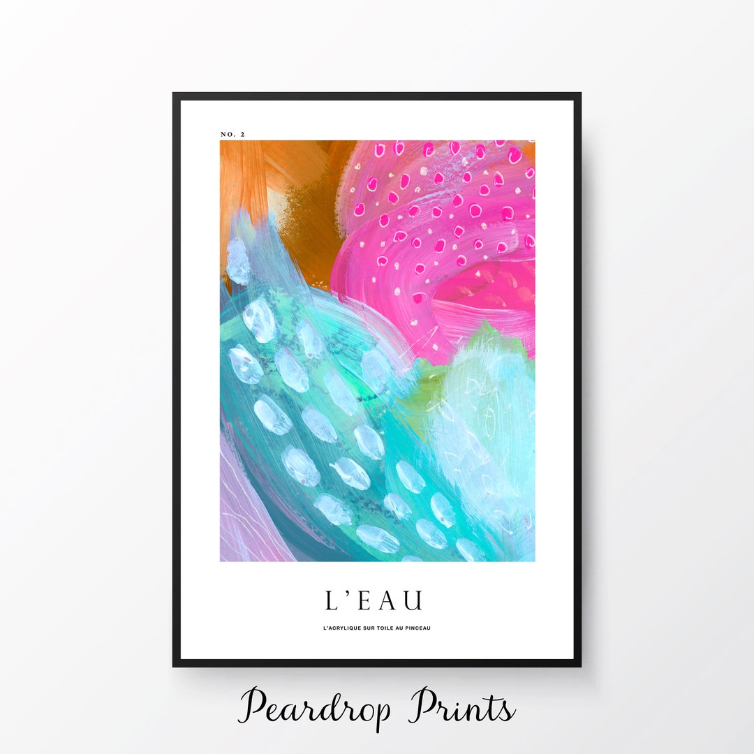 Aesthetic Poster Modern Poster Art Lounge Prints Living Room Art Bright ...