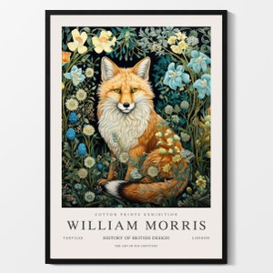 William Morris Print, Fox William Morris Exhibition Print, Animal ...