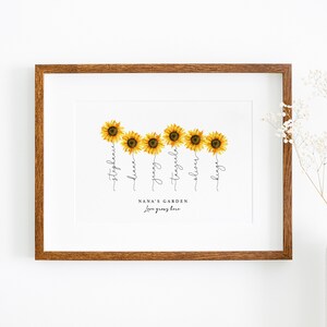 Personalised Nanny Print Grandma Gift Gifts for Nan Nanny Birthday Gift ...