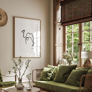 Pablo Picasso Camel Print Camel Wall Art Minimalist Picasso Print Giclee Poster Wall Art ...