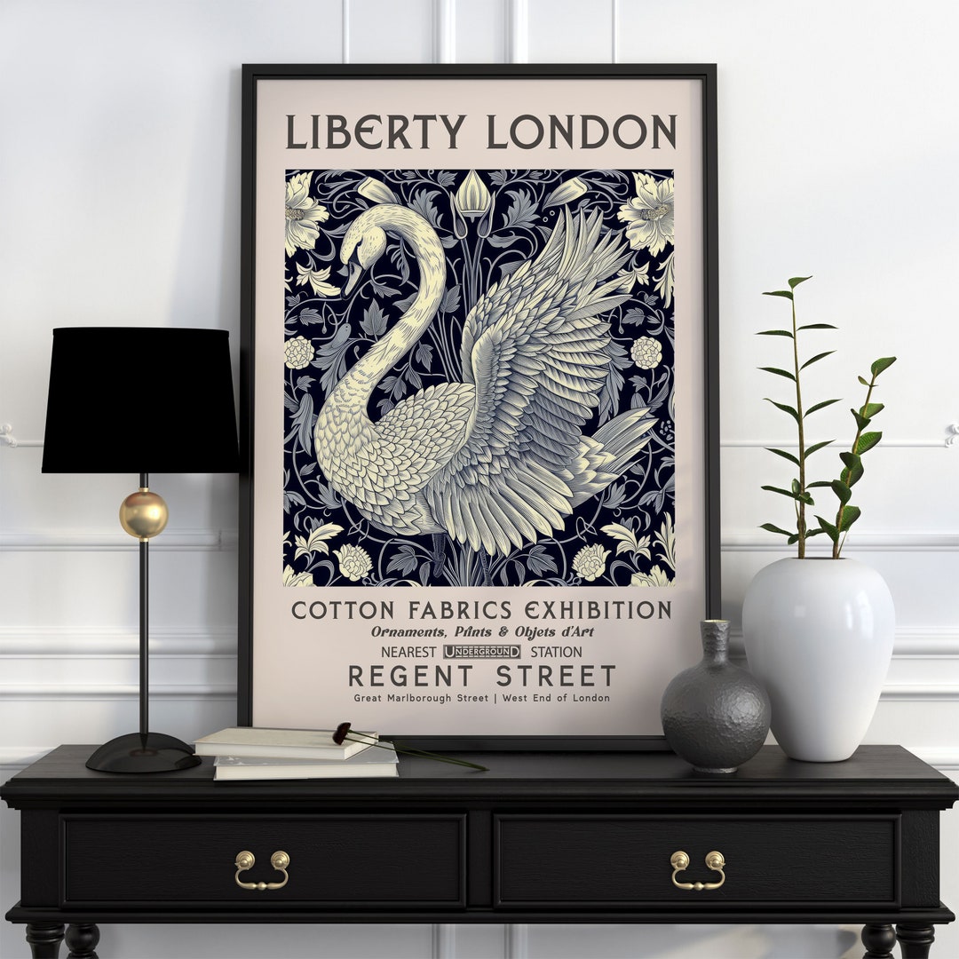 Liberty London Print, William Morris Print, Exhibition Print, William ...