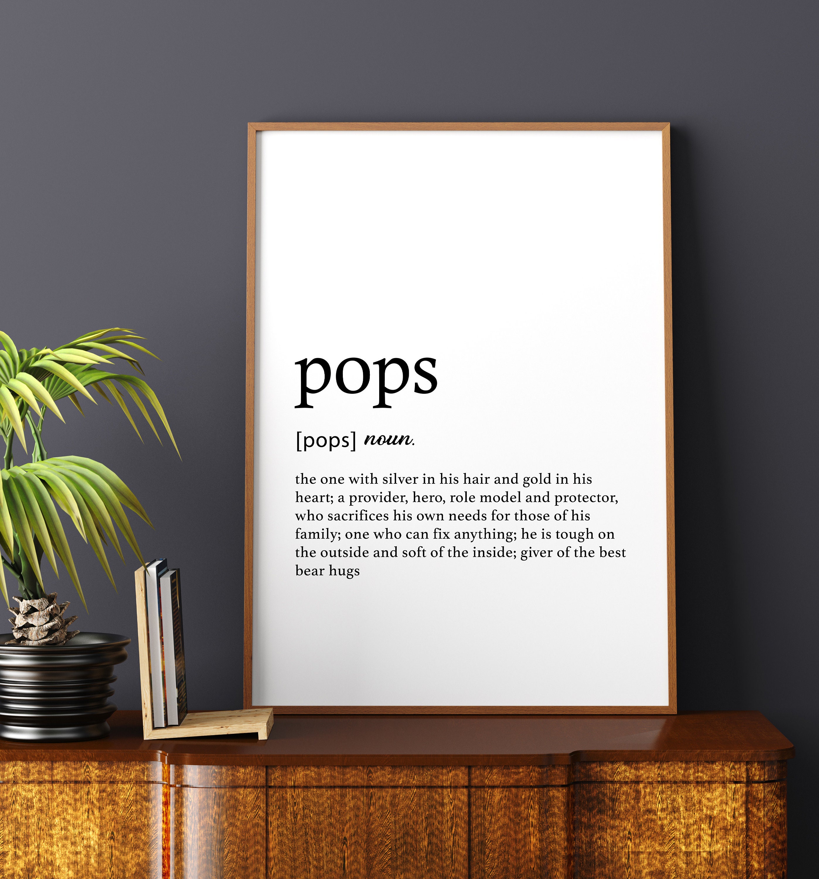 Pops Definition Print Pops Gift Gifts for Pops Nan - Etsy
