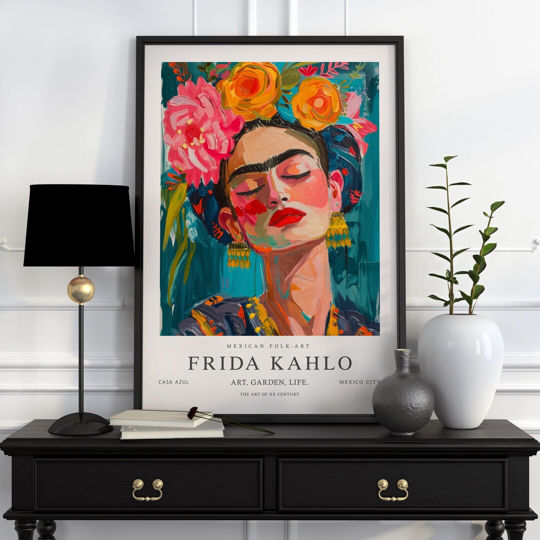 Frida Kahlo, Frida Kahlo Print, Frida Kahlo Art, Frida Kahlo Artwork ...