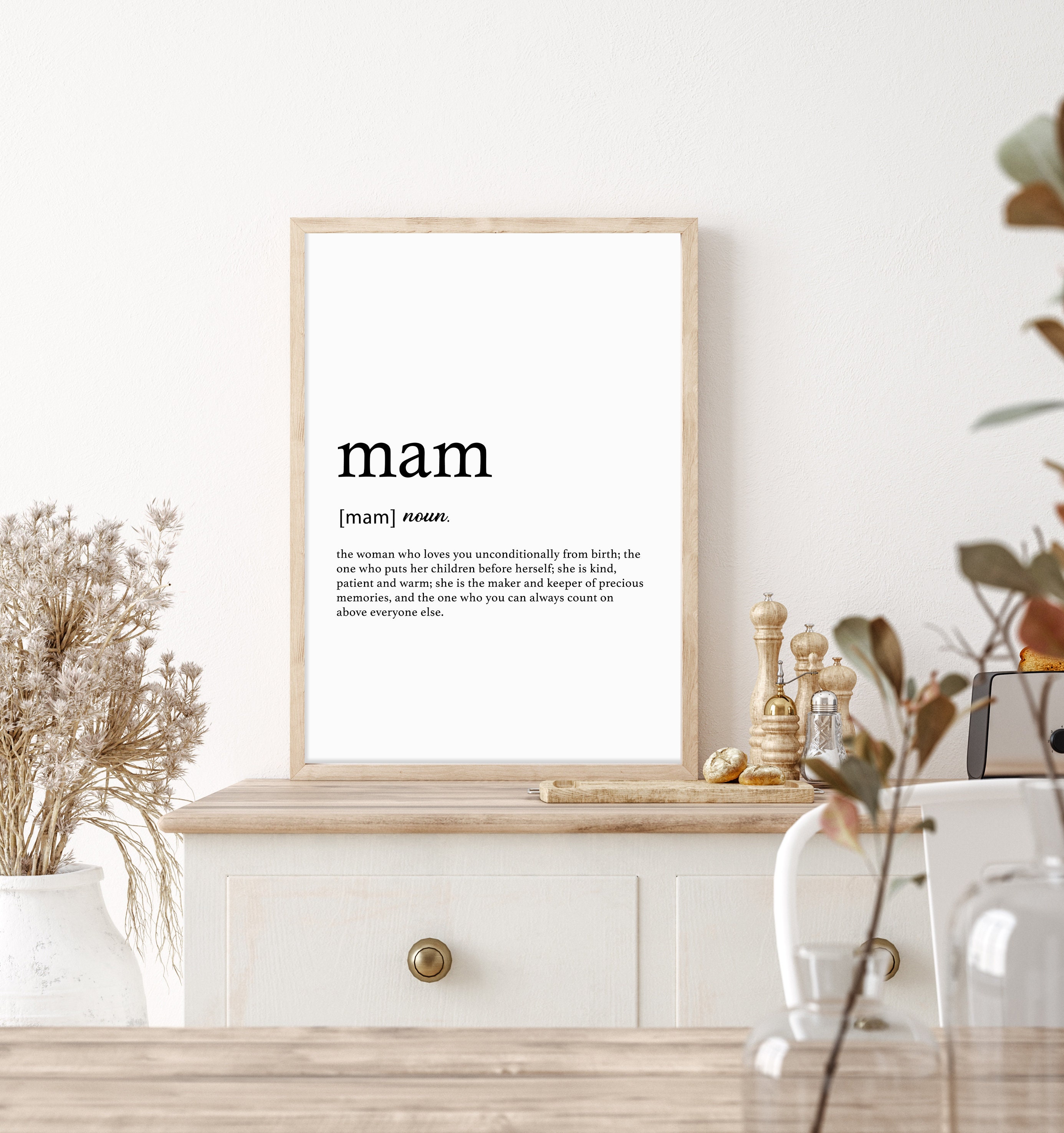 Mam Definition Print Mam Gift Gifts for Mam Mum Mummy - Etsy UK