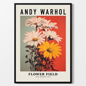 Andy Warhol Print Flowers, Pop Art Print, Street Art, Contemporary Art ...