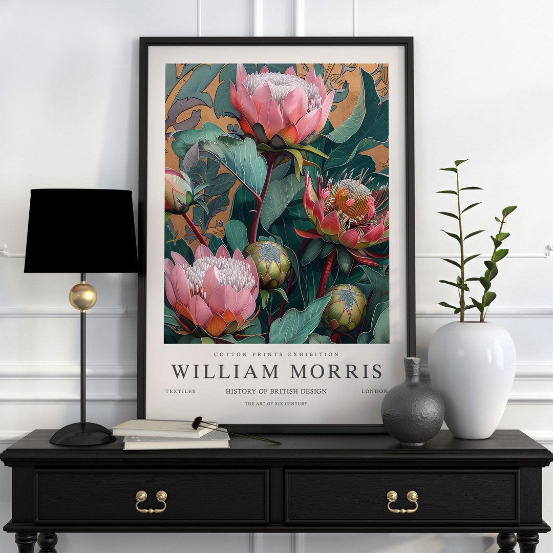 William Morris Print, William Morris Exhibition Print, William Morris ...