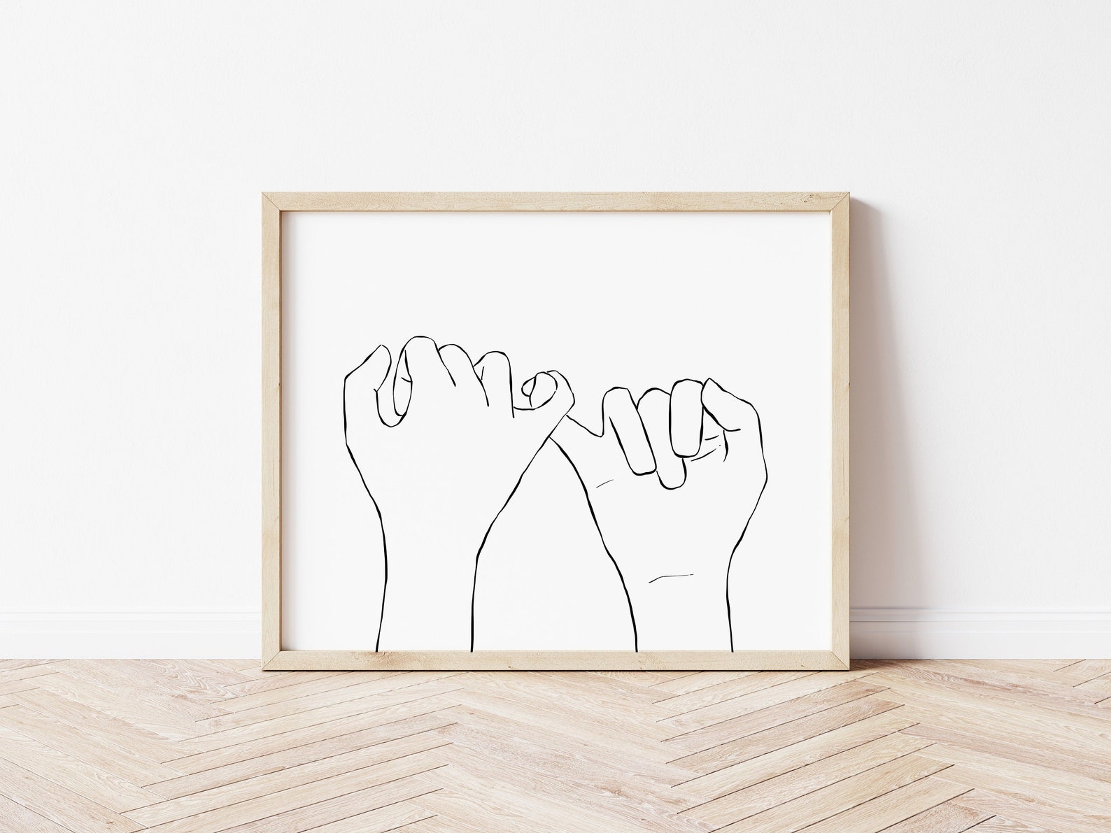 Pinky Promise Print Pinky Swear Line Art Hands Line Art - Etsy