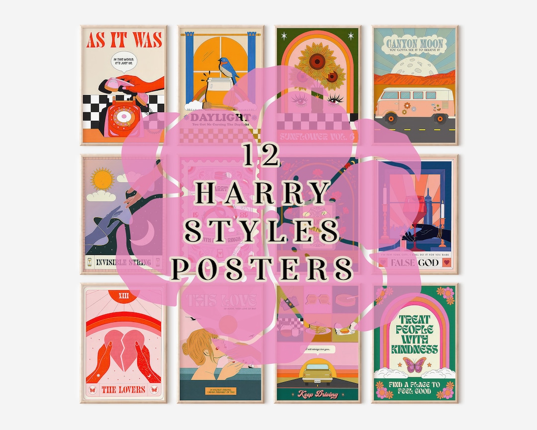 Harry Styles Poster, Harry Styles Wall Art, Harry Styles Merch, Harry ...