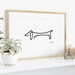 Pablo Picasso Sausage Dog Print Dachshund Wall Art Minimalist Picasso ...