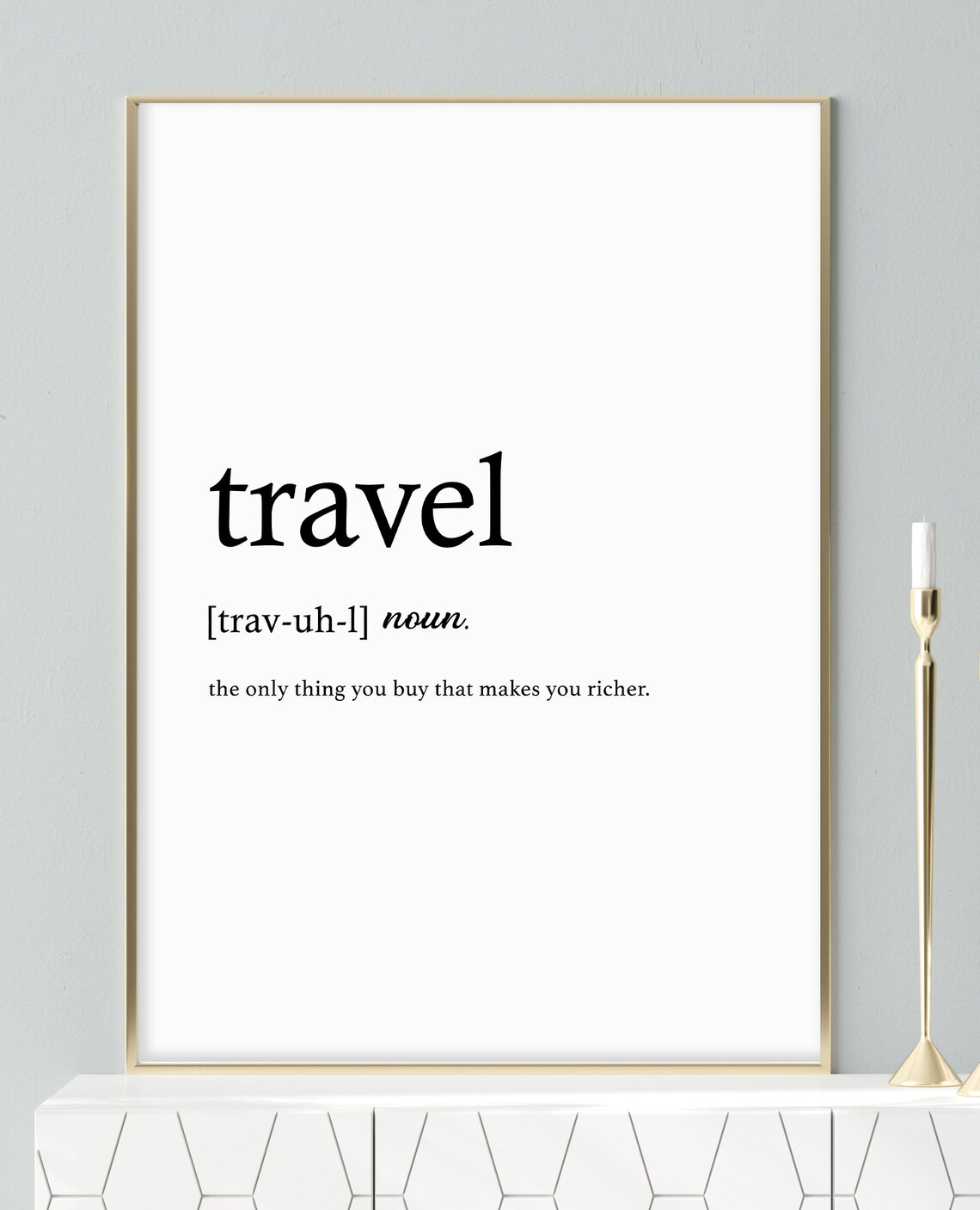 Travel Definition Wall Print Home Decor Wall Art - Etsy