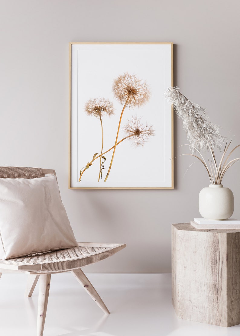 Dried Flower Art Boho Print Boho Wall Art Bohemian Wall - Etsy