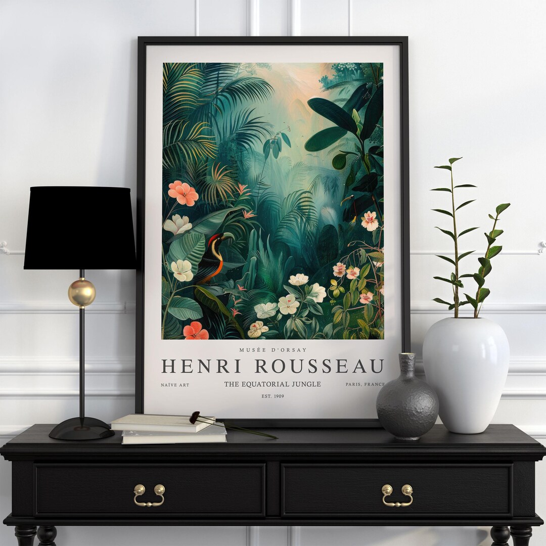 Henri Rousseau Print, Rousseau Poster, Rousseau Wall Art, Rousseau Art ...