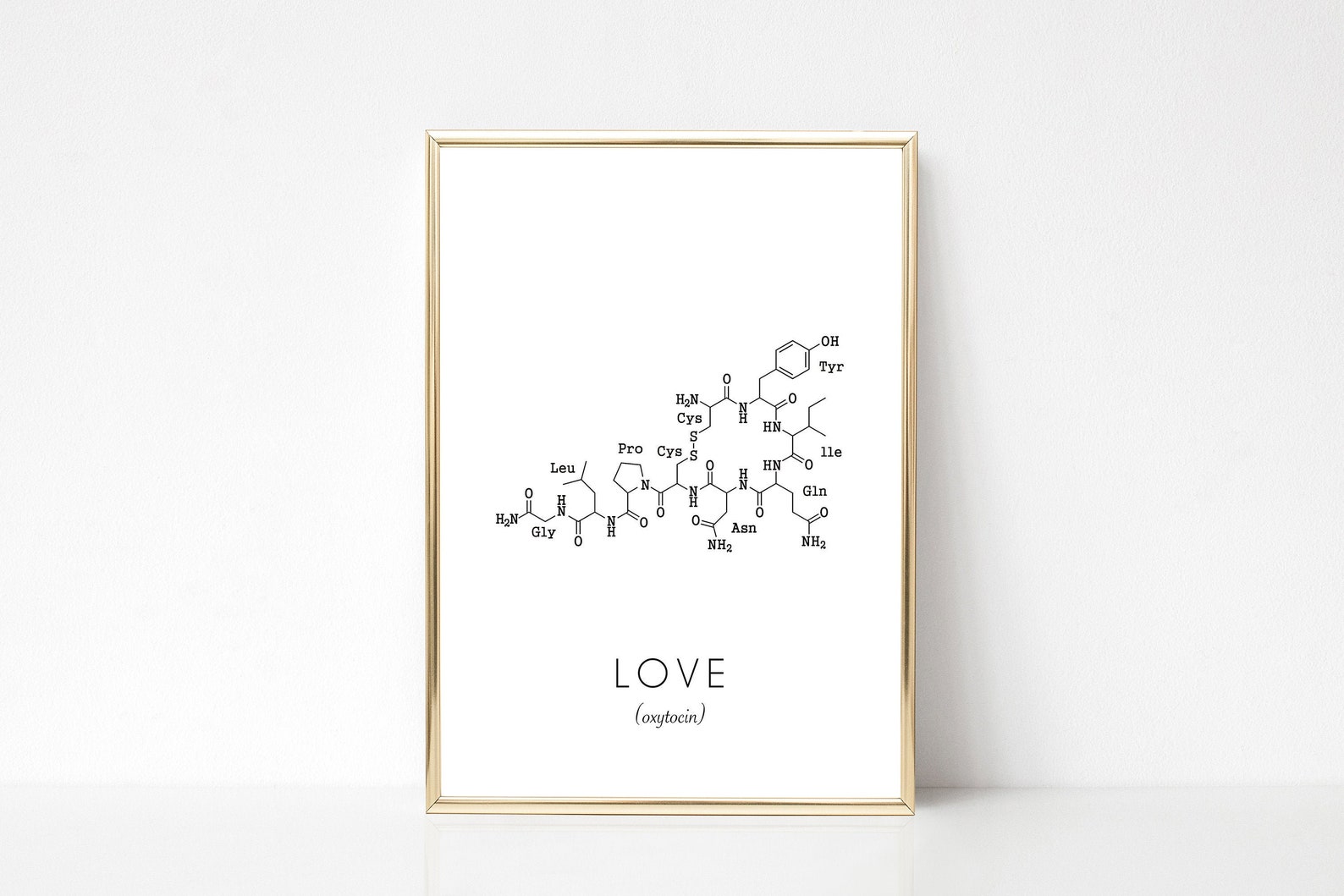 Love Print Love Molecule Print Oxytocin Molecule Science - Etsy