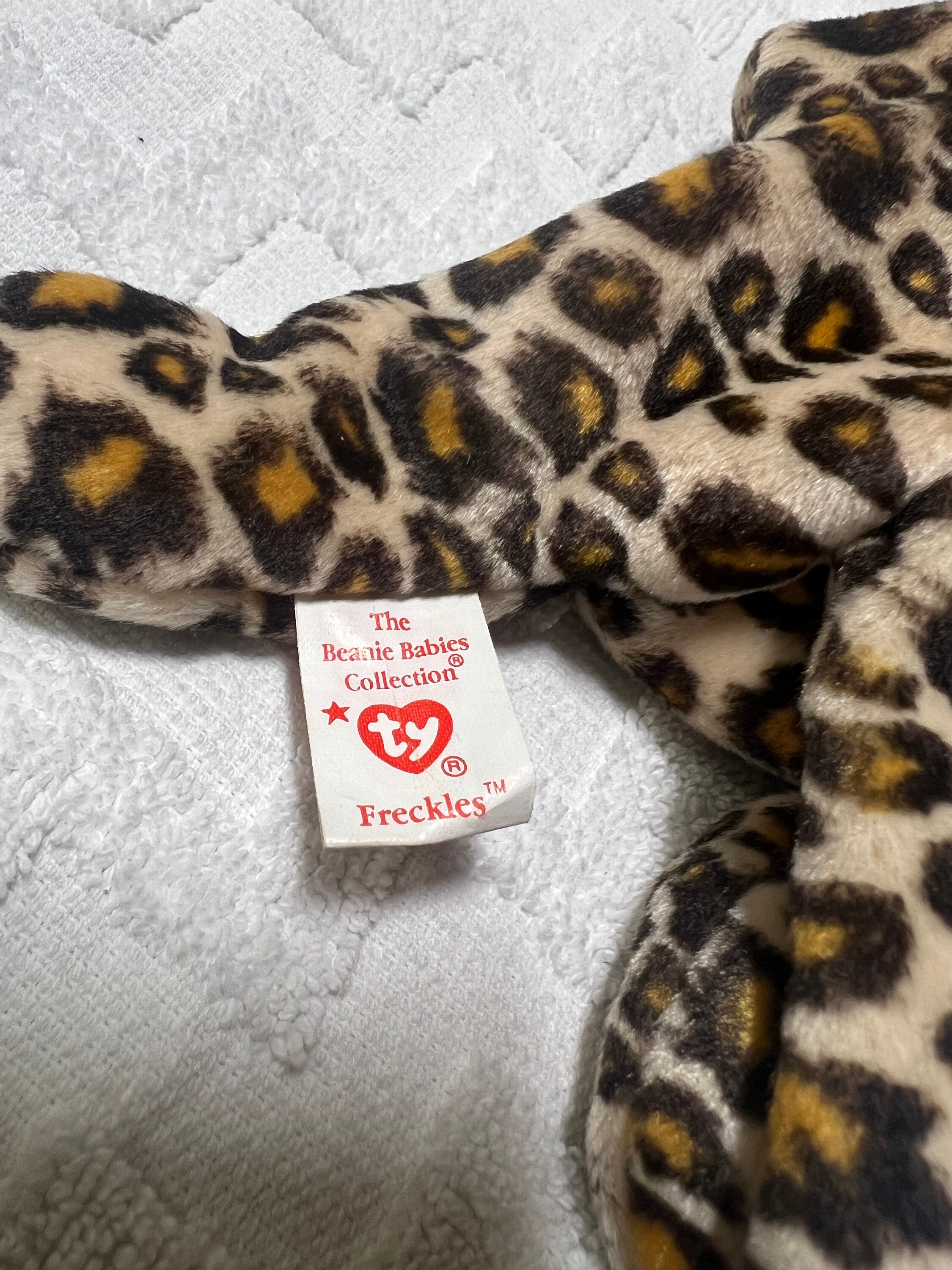 Rare FRECKLES Leopard Beanie Baby 1996 NEW With Tag Errors - Etsy