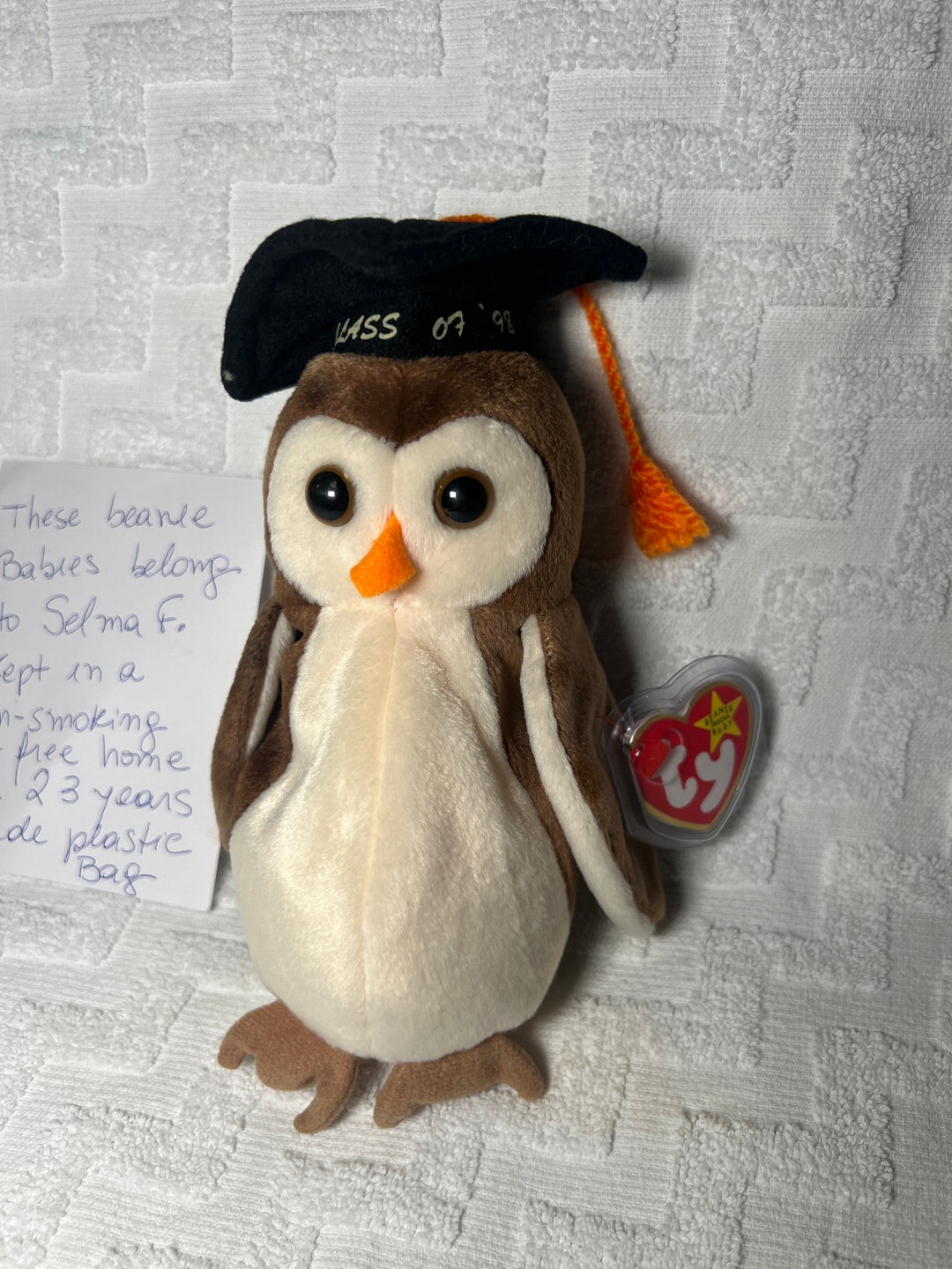 Rare Wise the Owl Ty Beanie Baby With Errors - Etsy